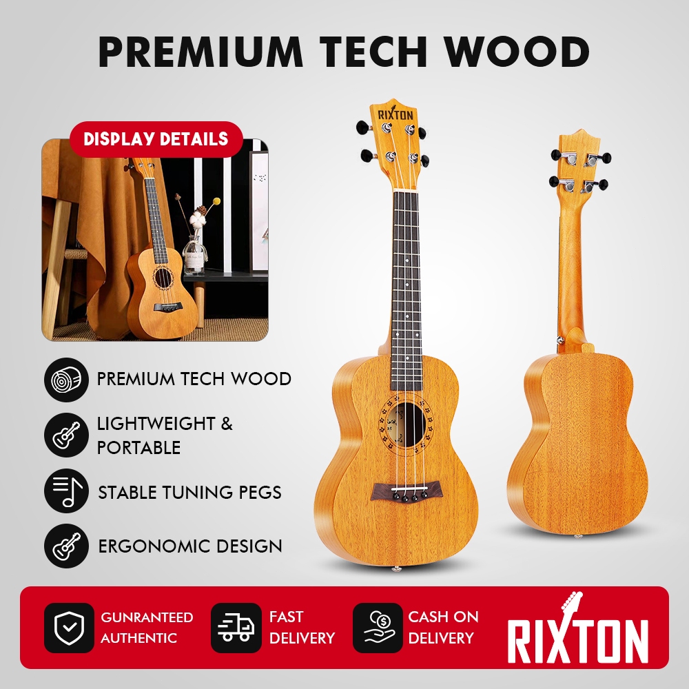 RIXTON Ukulele 23inch Beginner Mahogany 23 Inch Ukulele Hawaii Guitar ...