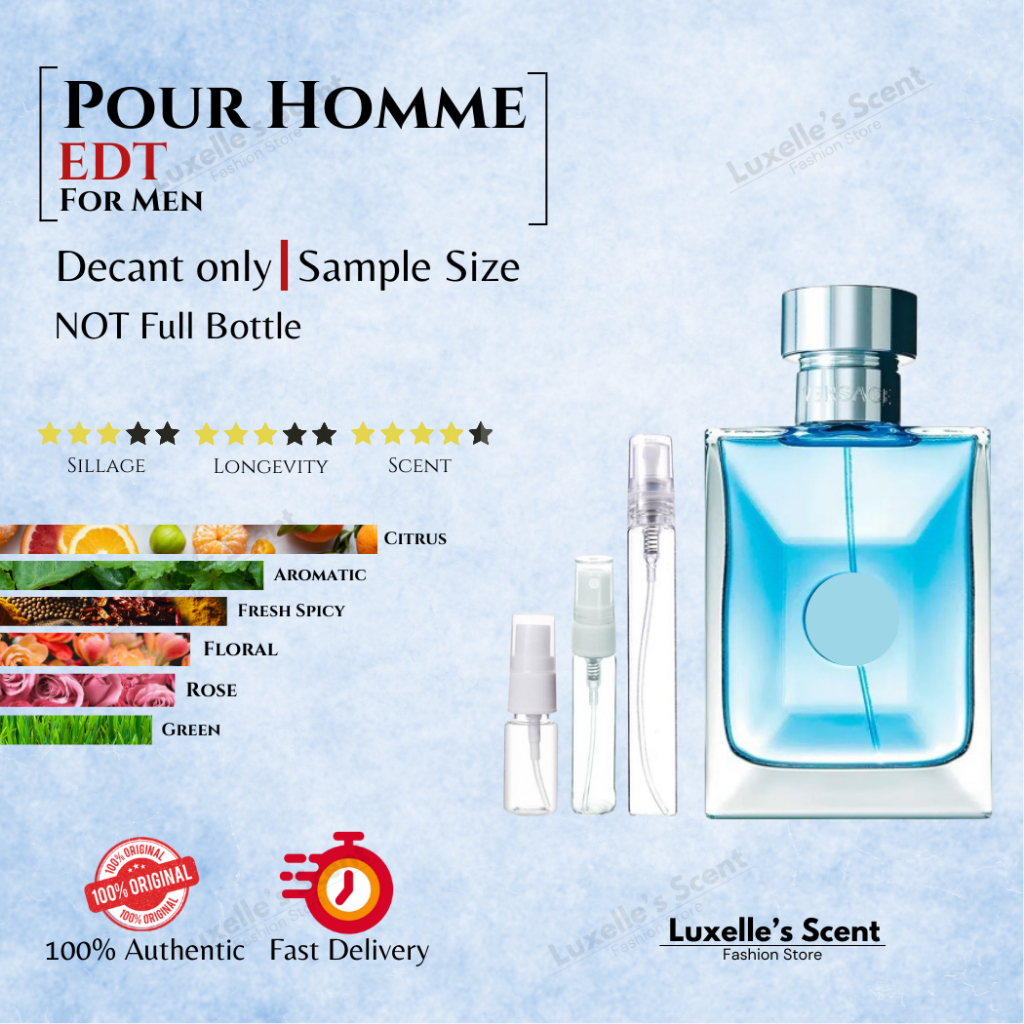 Vers@ce Pour Homme EDT Perfume for men Decant/Takal | Shopee Philippines