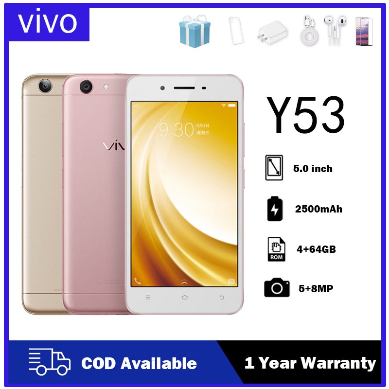 Y53 4GB RAM+64GB ROM smartphone 100% original Legit brand new 5.0 inch cellphone | Shopee ...