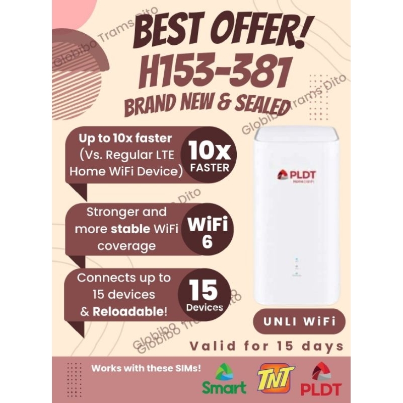 5G PLDT HOME H153-381 | Shopee Philippines