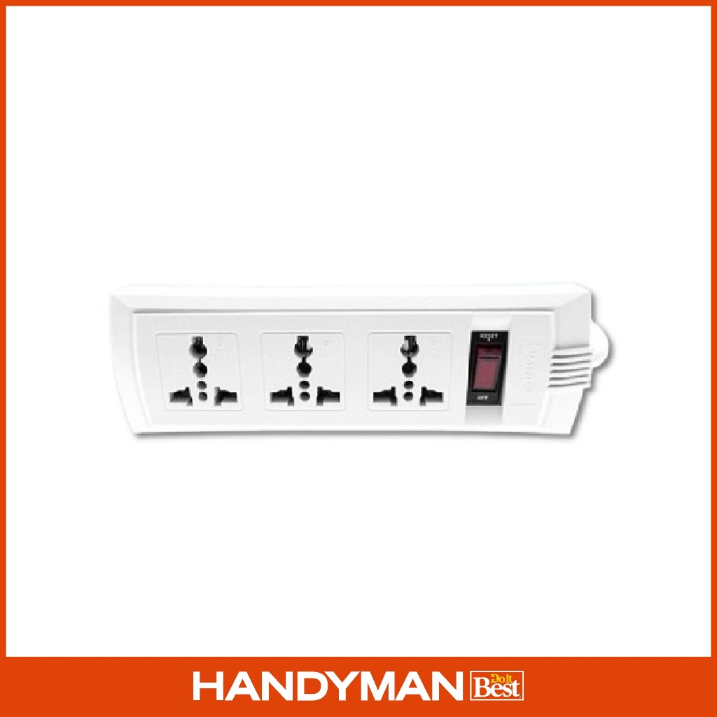 Omni Universal Outlet Extension Cord 3-Gang with Switch (10A WEU-103-PK ...