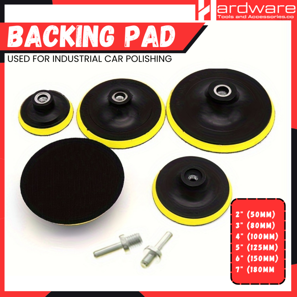 3-7 inches Backing Pad Hook and Loop Drill Adaptor Sanding Disc Angle ...