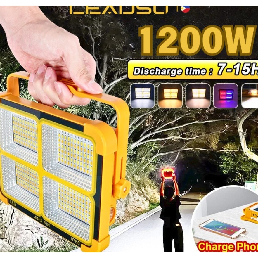 Solar Emergency Light Solar Flashlight Rechargeable Outdoor Waterproof ...