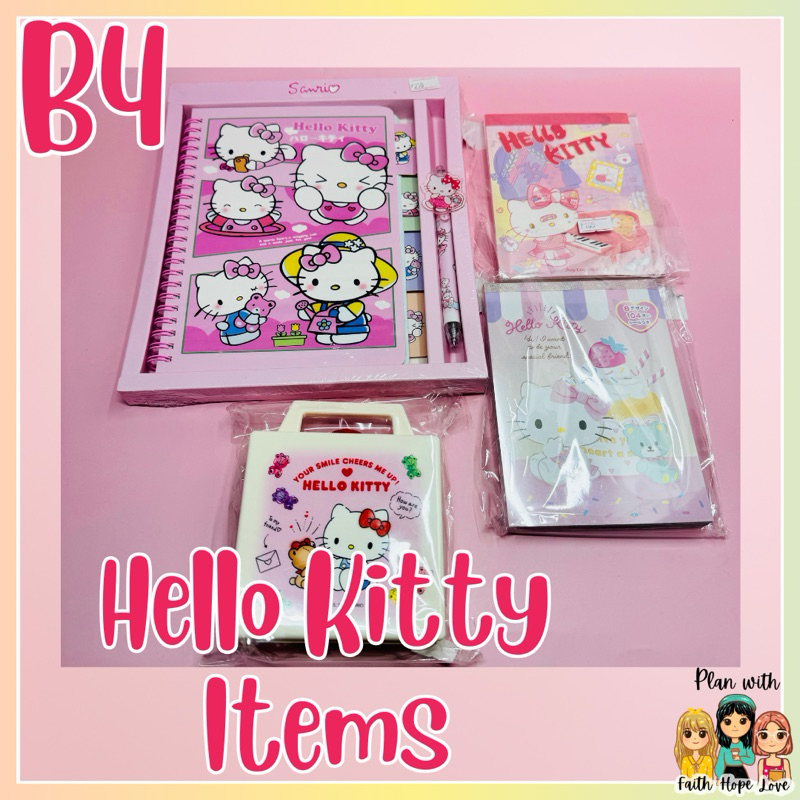 Pwfhl B4 Hello Kitty Items Stationery Memo Pad Notebook Shopee