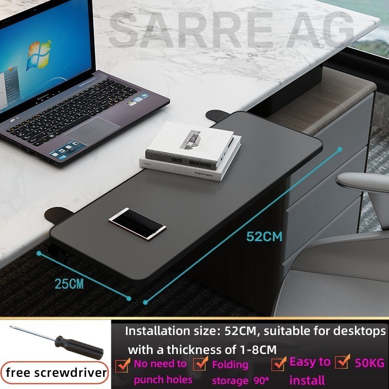 Keyboard Rack tray extension No Desktop Clamp Desk Computer Bracket ...