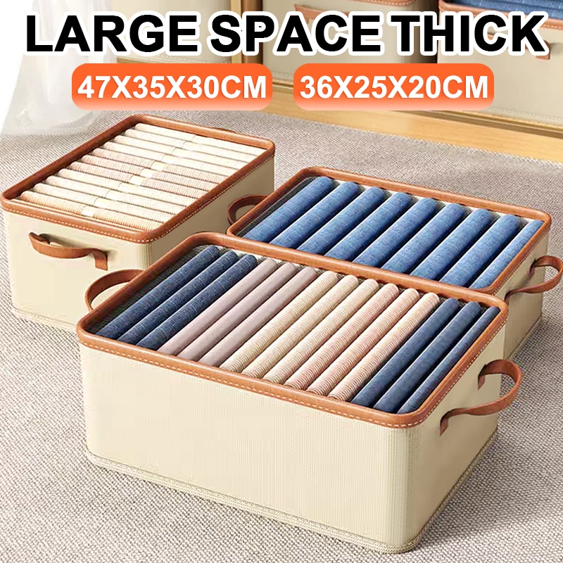 Clothes storage box home wardrobe pants storage box multifunctional ...