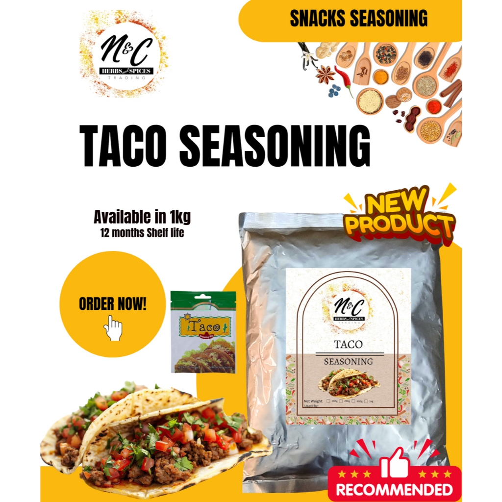 Taco Seasoning 100grams 250grams 500grams 1kilopgrams | Shopee Philippines