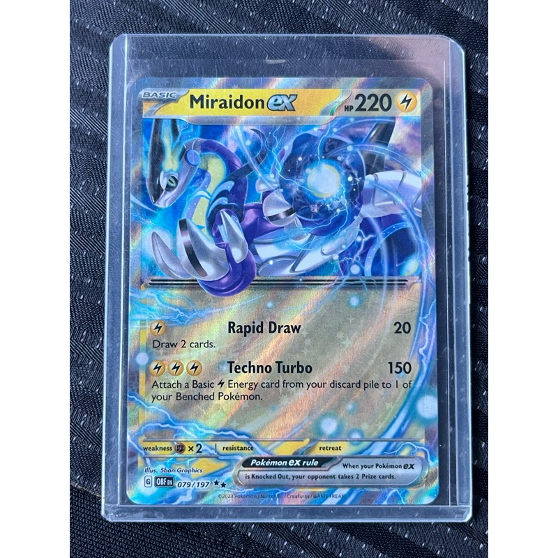 Miraidon ex - 079/197 - Pokemon TCG - Ultra Rare Scarlet & Violet: Obsidian Flames Singles ...