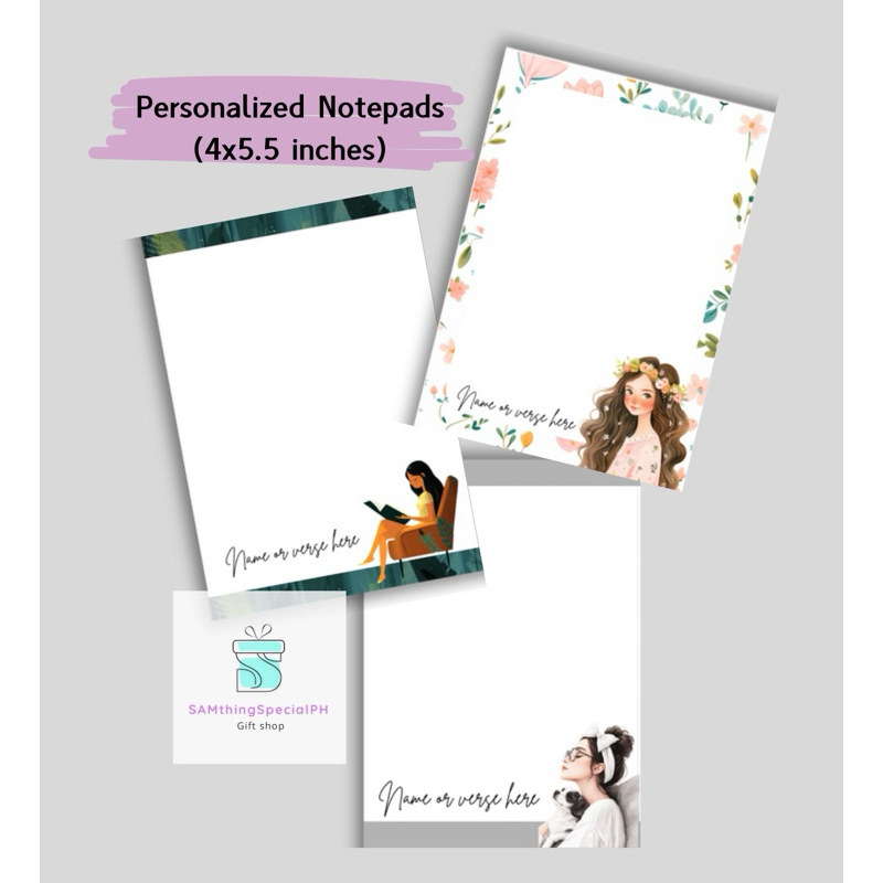 SAMthingSpecialPH A6 and A5 Personalized notepads | Shopee Philippines