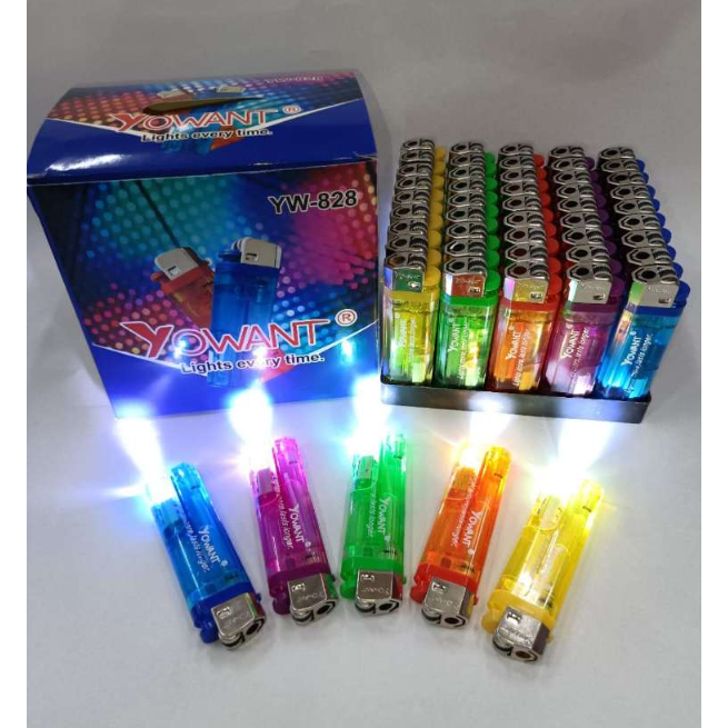 25PCS/50PCS YOWANT LCC LIGHTER WITH FLASLIGHT 828 | Shopee Philippines
