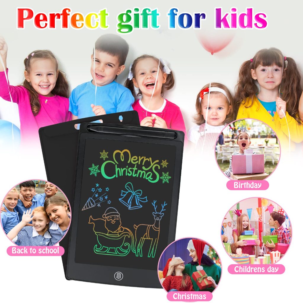 Portable LCD Writing Tablet, 8.5 Inch Colorful Doodle Board Drawing ...