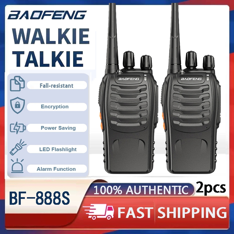 COD Baofeng BF 888S 5W 16CHs Interphone Two Way Radio Walkie Talkie Set of 2 UHF Original Set Of ...
