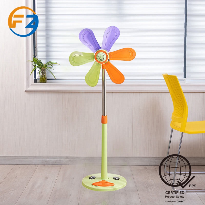 FZ NEW 6 Blade Stand Fan Portable Electric Floor Fan Adjustable ...
