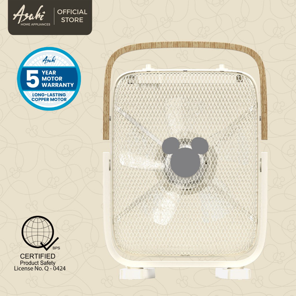 Asahi Disney Mickey DBX 100 Box Fan 12 inches | Shopee Philippines