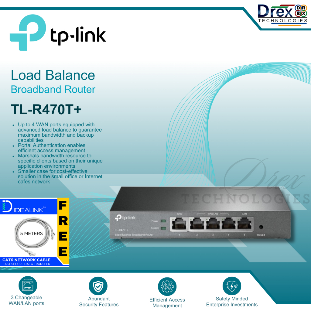 TP-LINK TL-R470T+ Load Balance Broadband Router | Shopee Philippines