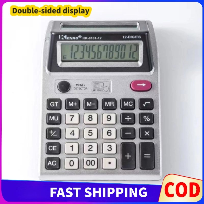 Electronic Calculator Solar Cell CalculatorDual Display with Money ...