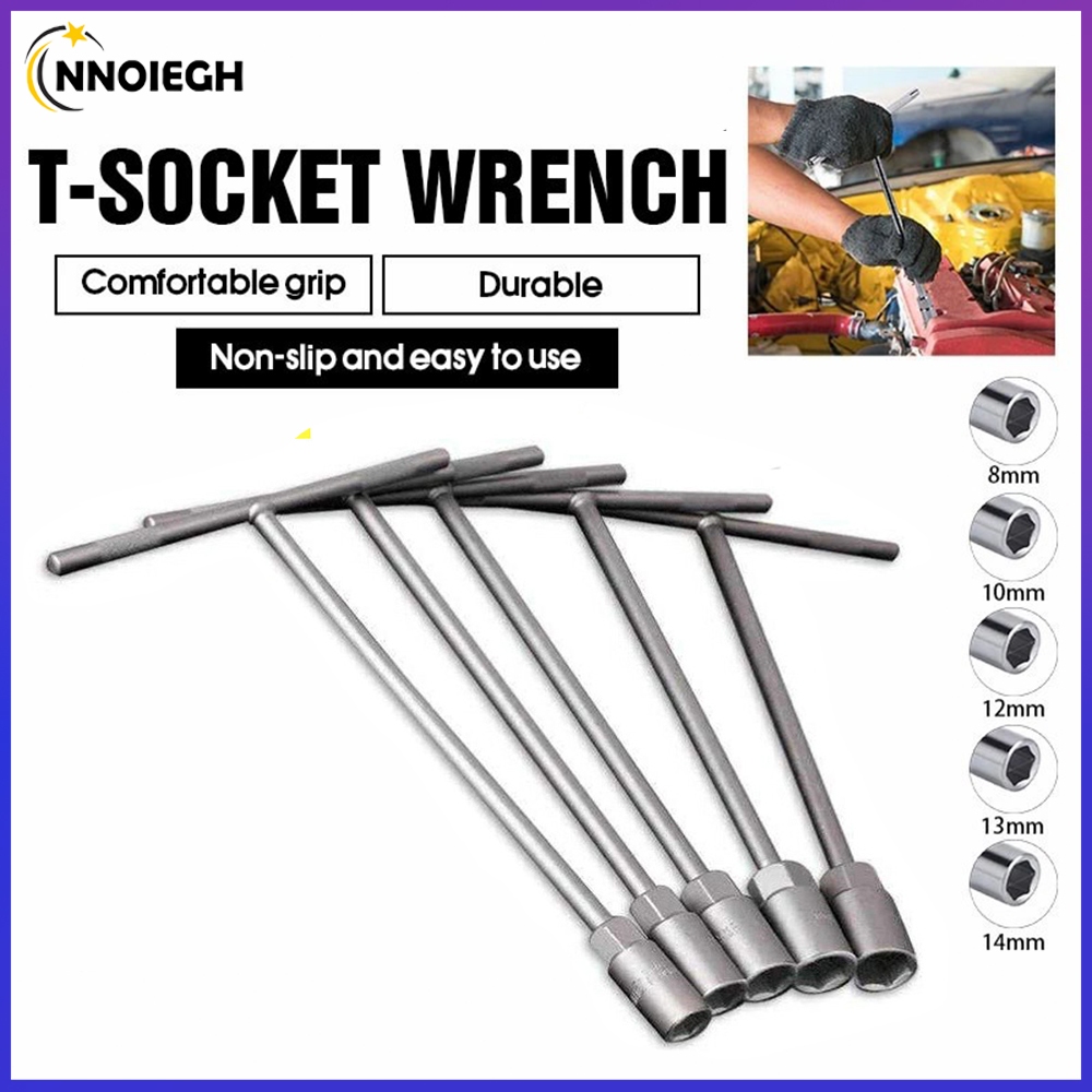 T wrench Long Arm Size 8mm 10mm 12mm 14mm Per piece Heavy Duty T-Wrench ...