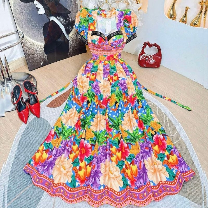 New Fashions Puff & Padded Vietnam Maxi Dress Casual Womenswear ...