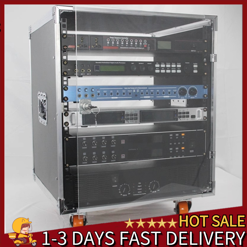 12U Flight Case Power Amplifier Rack Empty Cabinet Touring Case With ...