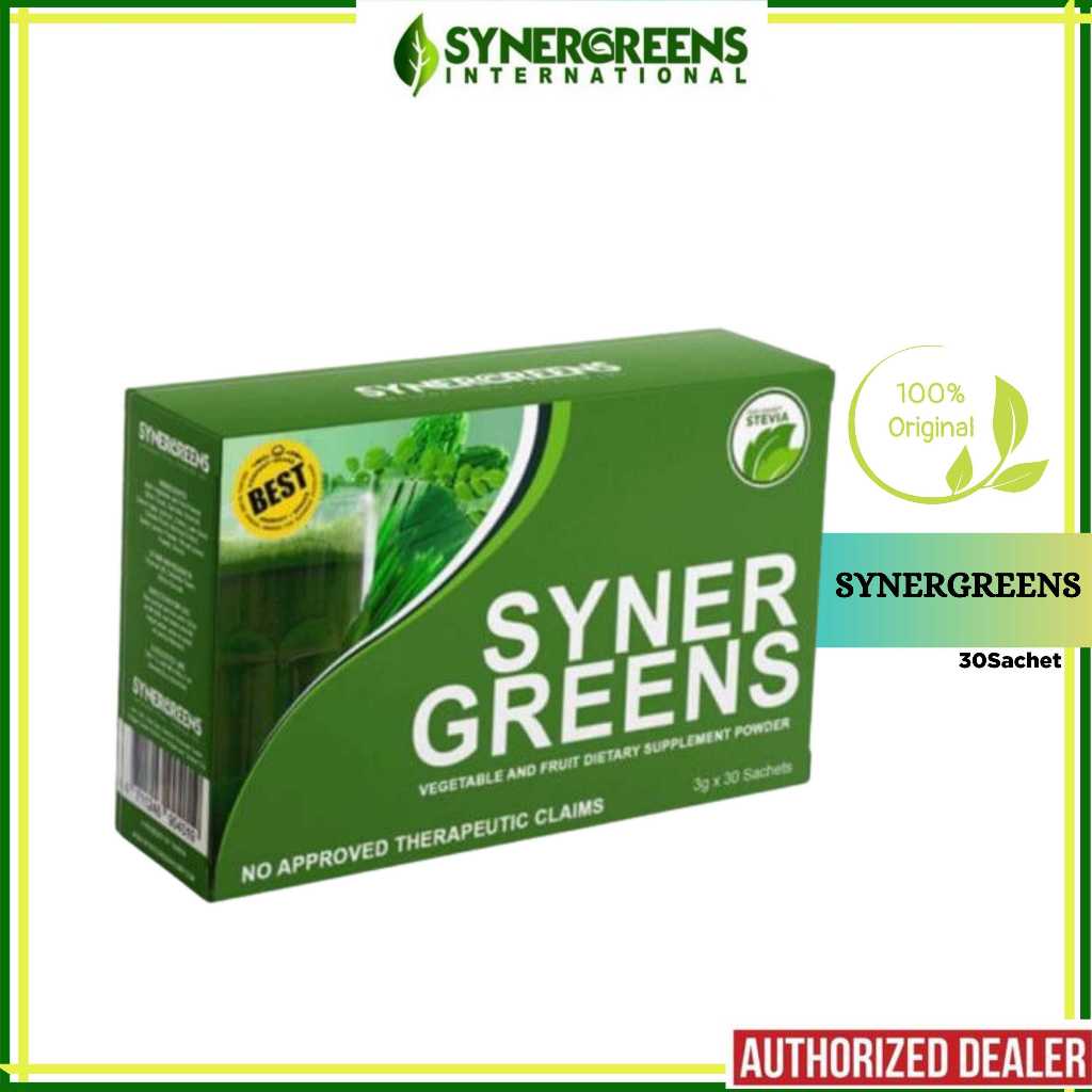 Synergreen Vegetables and Fruit Food Supplement Powder 1Box 30Sachet ...