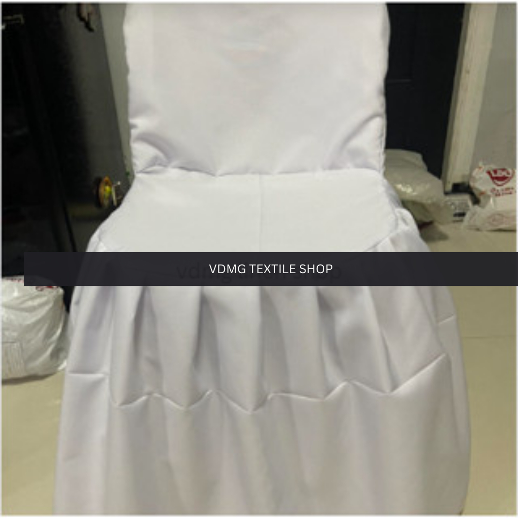 Katrina US Fabric with Pleats Chair Cover Monoblock Cover Catering ...