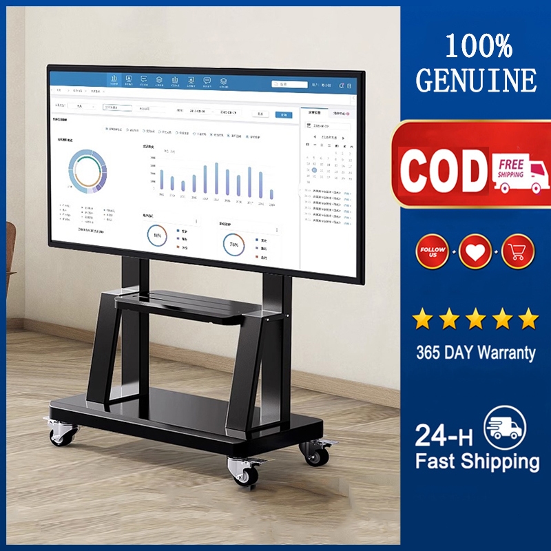 TV Stand With wheels for 32-65 inches tv Screen Movable Rack Floor Base ...