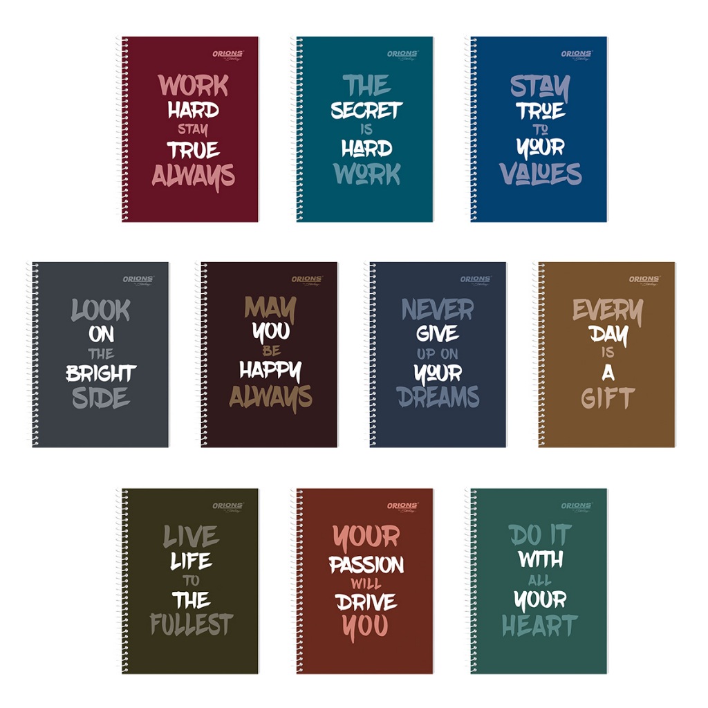 Set of 10 Orions Keep it Classy Spiral Notebook 80 Leaves | Shopee ...
