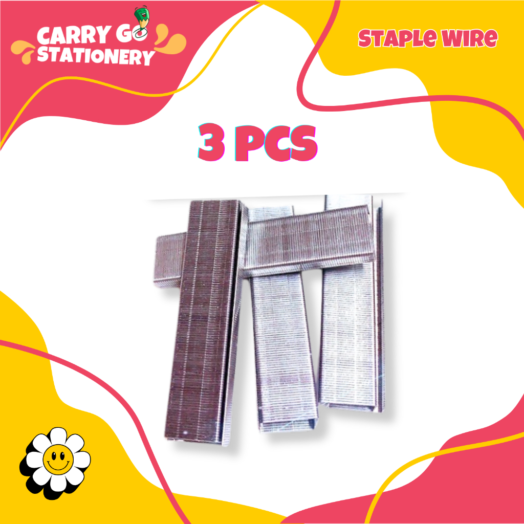 3 PCS Staple Wire No.10 10-1M Heavy Duty Small Eagle Stapler Refills ...