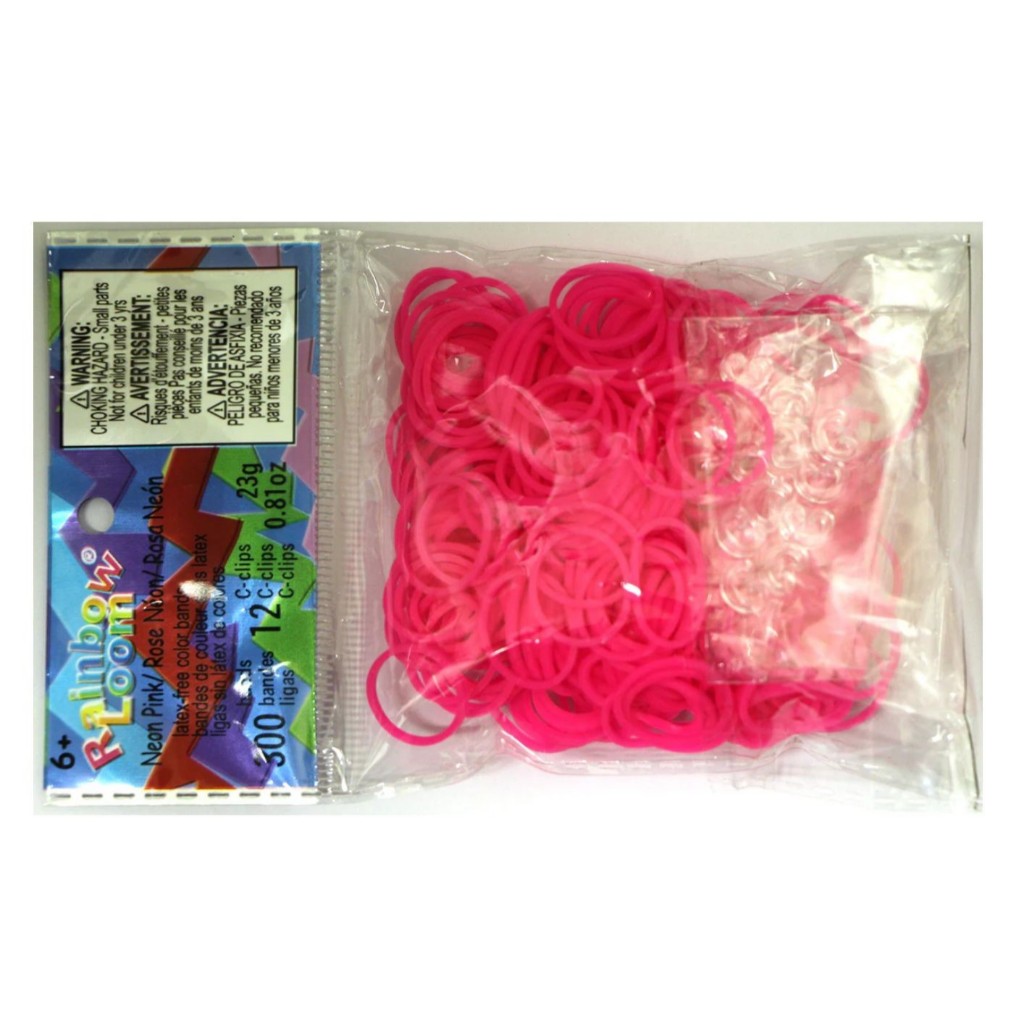 Rainbow Loom Refill-Limited Edition (Neon Pink Silicone) | Shopee ...