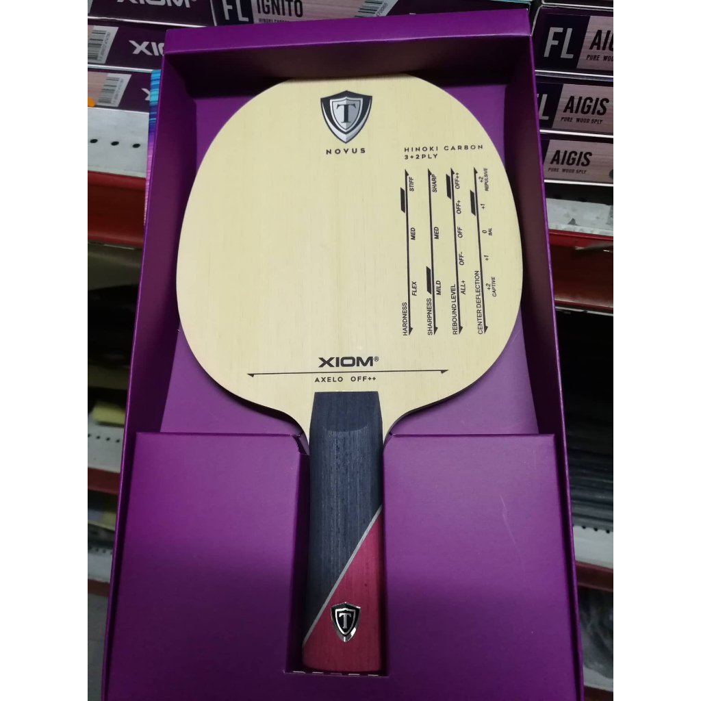 Authentic Xiom Axelo Offensive Blade OFF+ Table Tennis Blade Pingpong Racket | Shopee Philippines