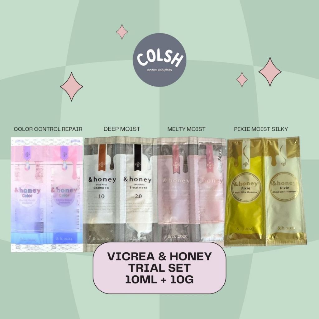 ViCREA &honey Shampoo 10mL + Treatment 10g Trial Set [100% Authentic from Japan] | Shopee ...