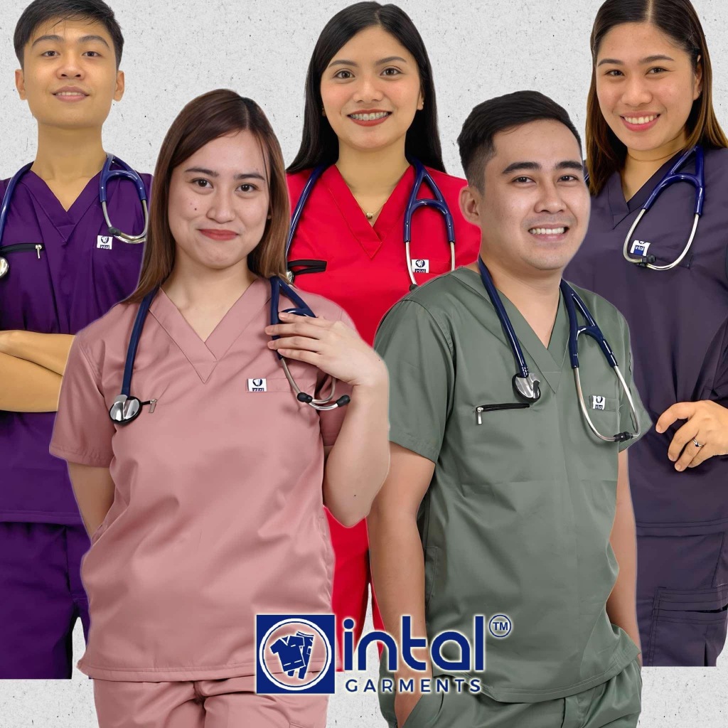 INTAL SCRUBSUIT 032 Elite MAPAGMAHAL V-Neck Zippered Chest Cargo 6 ...