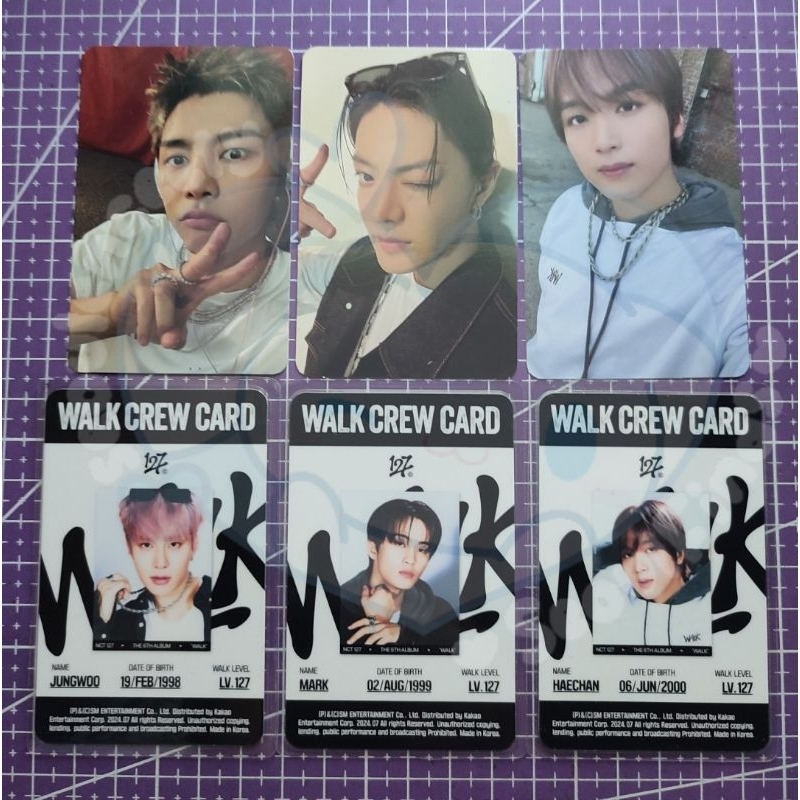 NCT 127 WALK OFFICIAL ALBUM POSTER VER YUTA JOHNNY MARK JUNGWOO ...