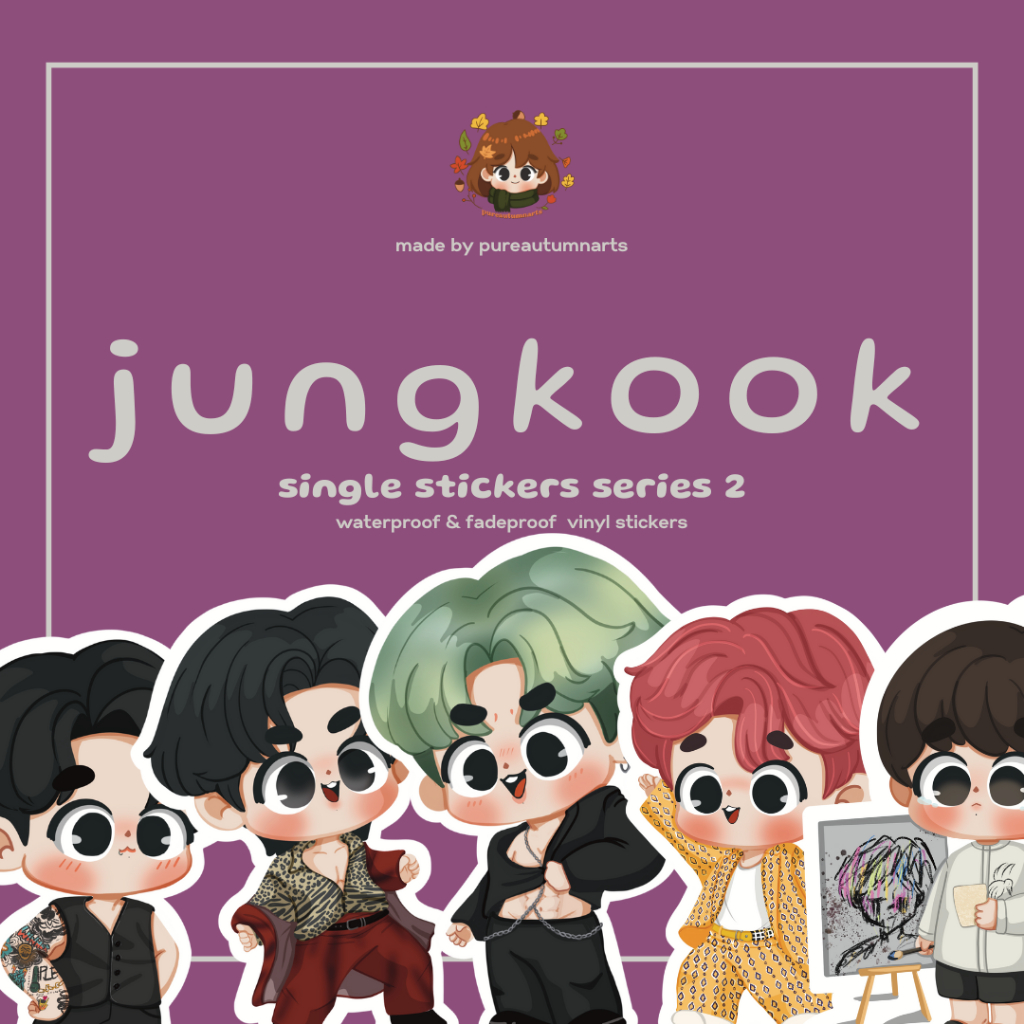 Jungkook Various Individual Stickers Series 2 Shopee Philippines