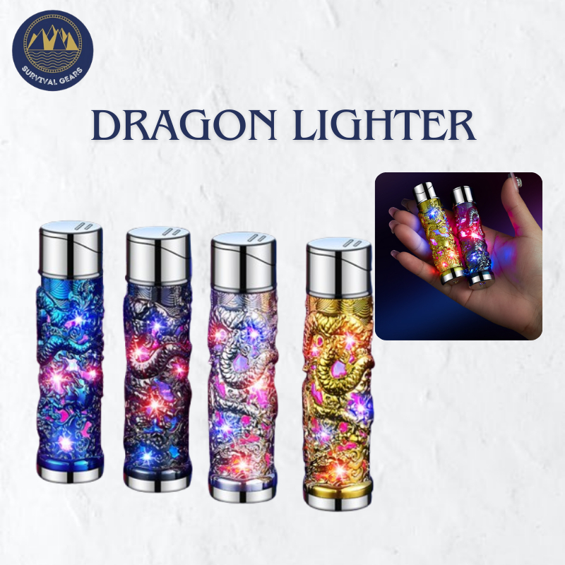 Dragon Lighter 3D LED Lighter with Metal Body and Dragon Motifs ...