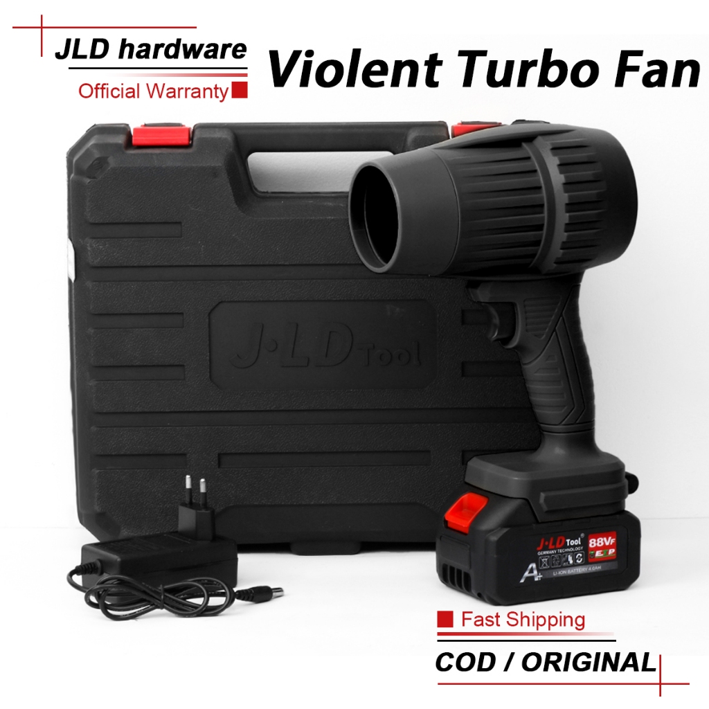 JLD Turbofan Jet Blower Cordless Violent Turbo Fan Lithium High Power ...