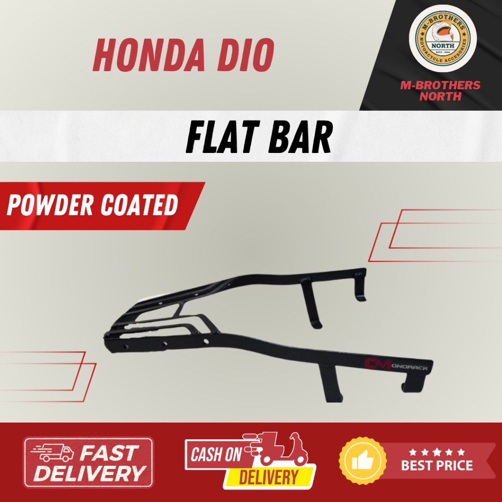 HONDA DIO (STANDARD) FLAT BAR CM MONORACK BRACKET | Shopee Philippines