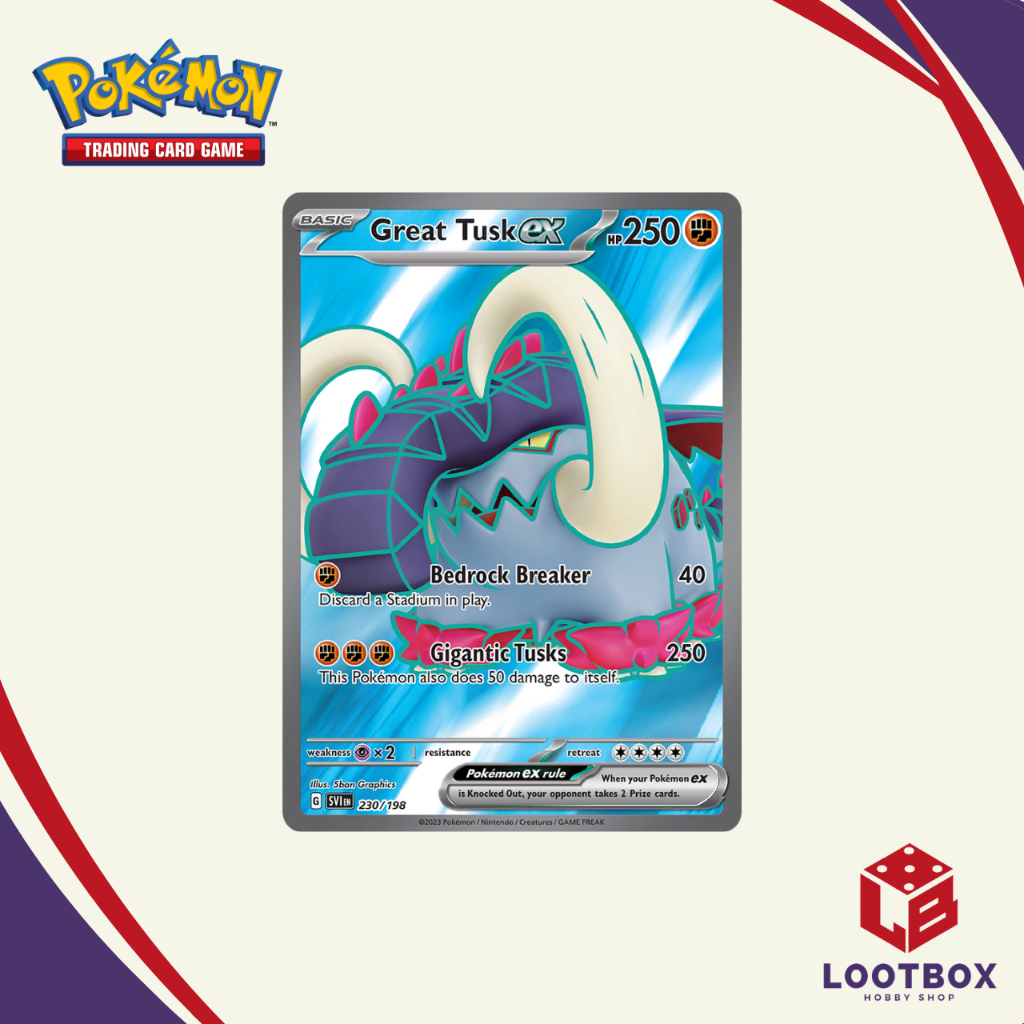 Pokemon Card Game: Great Tusk ex (Ultra Rare) - Scarlet and Violet ...