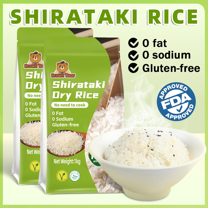 shirataki rice 1kg/3kg/5kg low carb shiritake rice shirataki dry rice dried shirataki rice ...