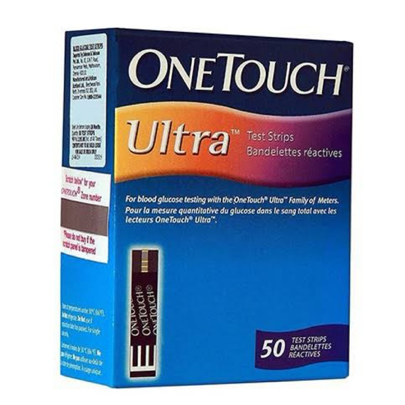 ONE TOUCH ULTRA 50 strips per Box (ORIGINAL LONG 2026 EXPIRATION ...