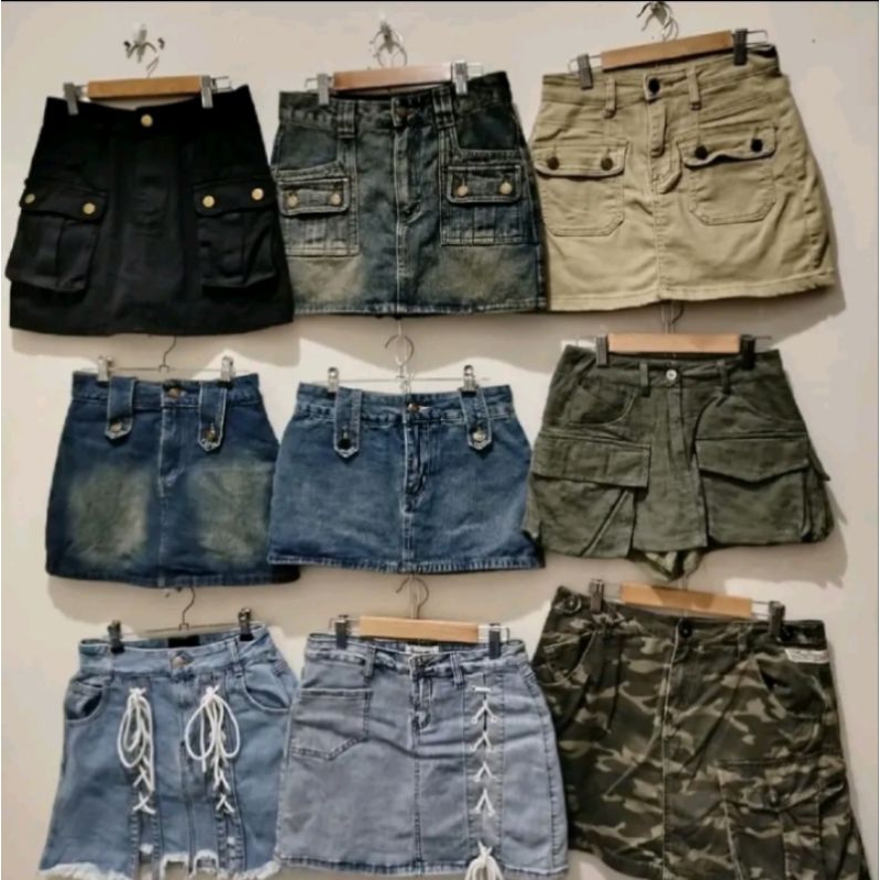 Sheniah Items Premium Denim Skirt and Skort | Shopee Philippines