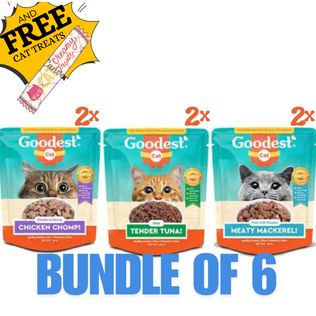 Goodest Cat food Bundle of 6, Wet food 85g, good for all life stages ...