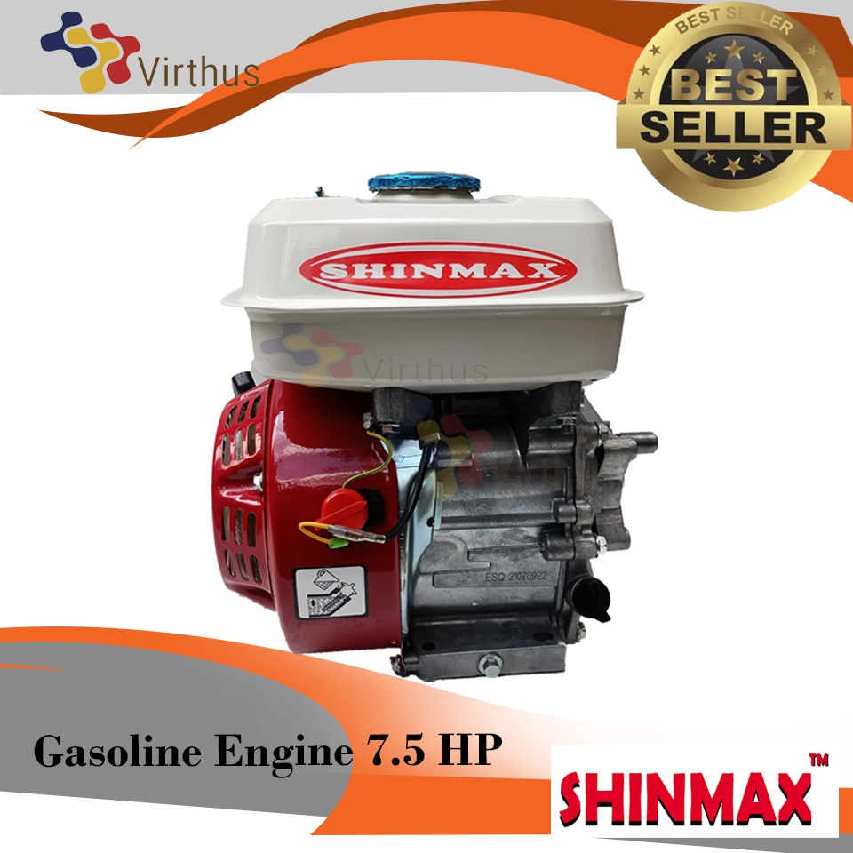 Shinmax Gasoline Engine 7.5HP for Cement Mixer Plate Compactor Boat ...