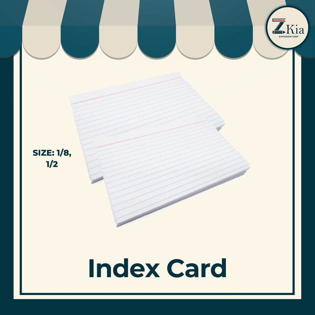 Index Card ( 1/8, 1/2) | Shopee Philippines