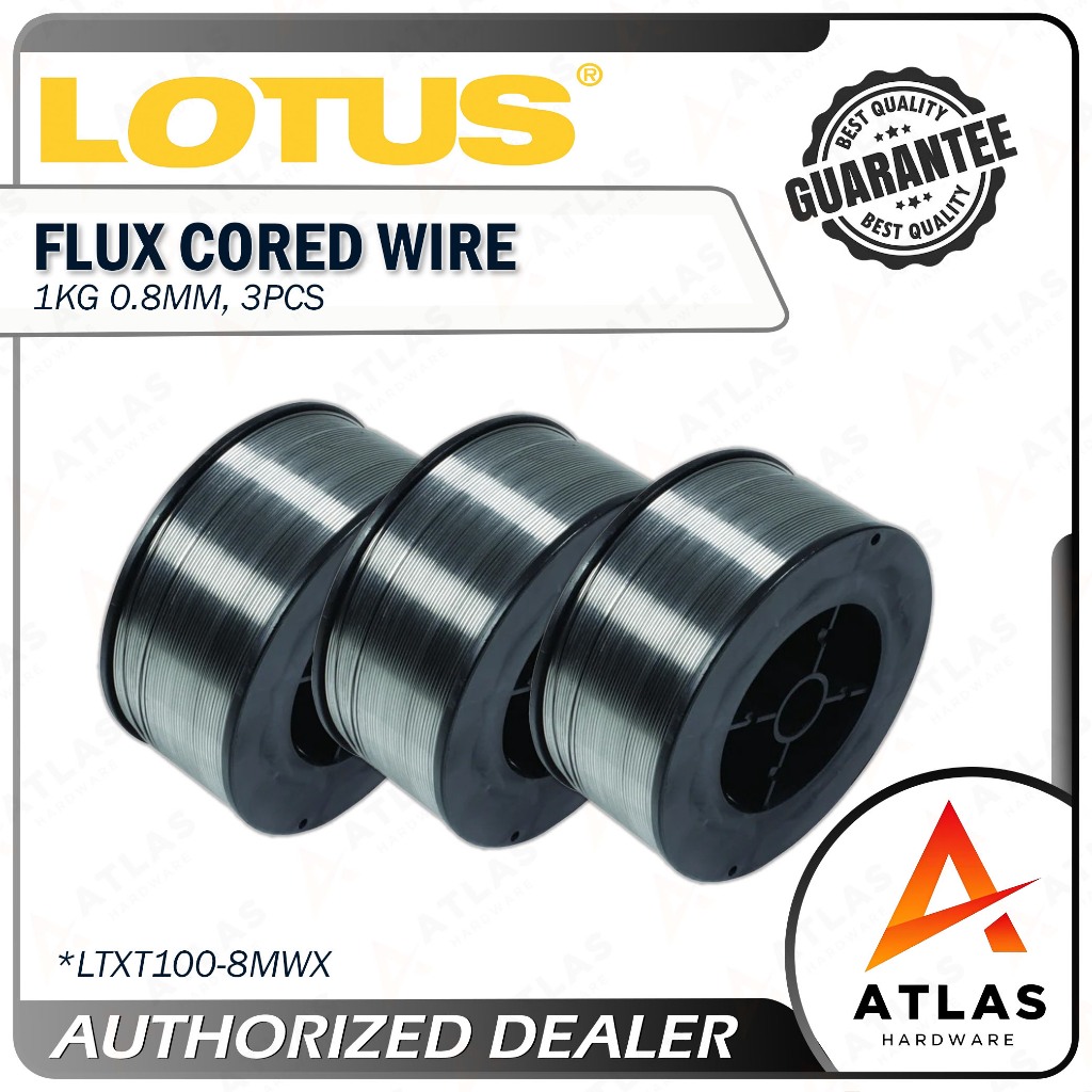 LOTUS Flux Cored Wire 1KG 0.8MM LTXT100-8MWX for Metal (3PCS) | Shopee ...