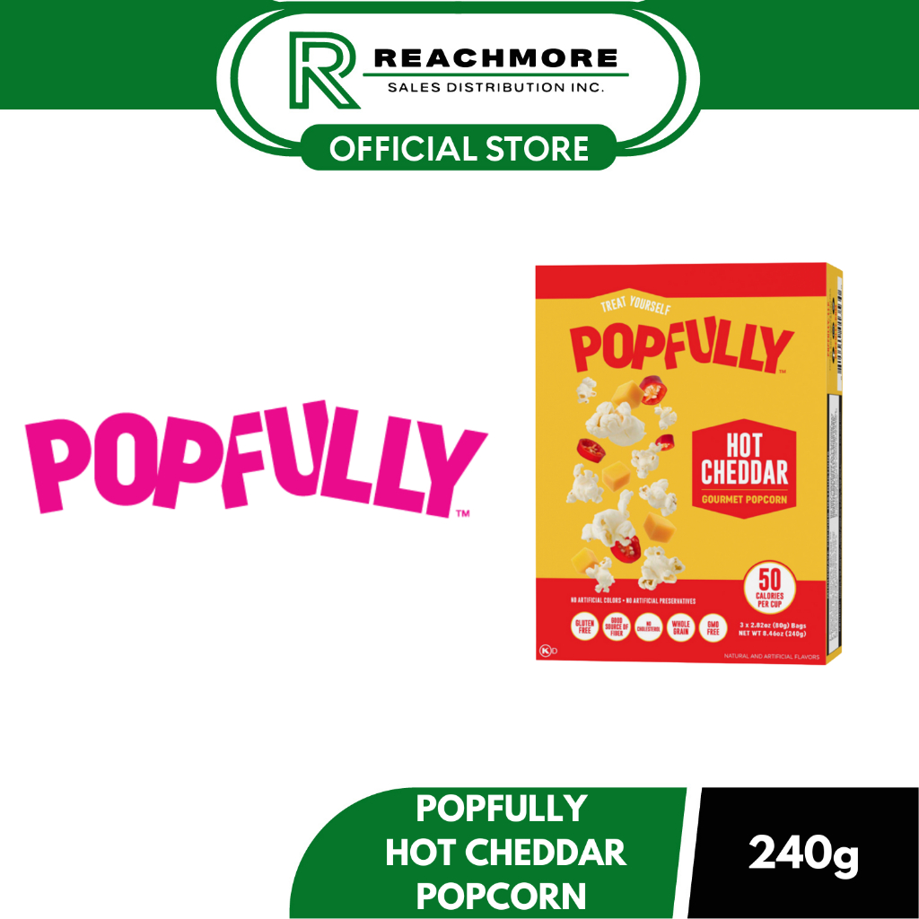 Popfully Hot Cheddar Popcorn 240g | Shopee Philippines