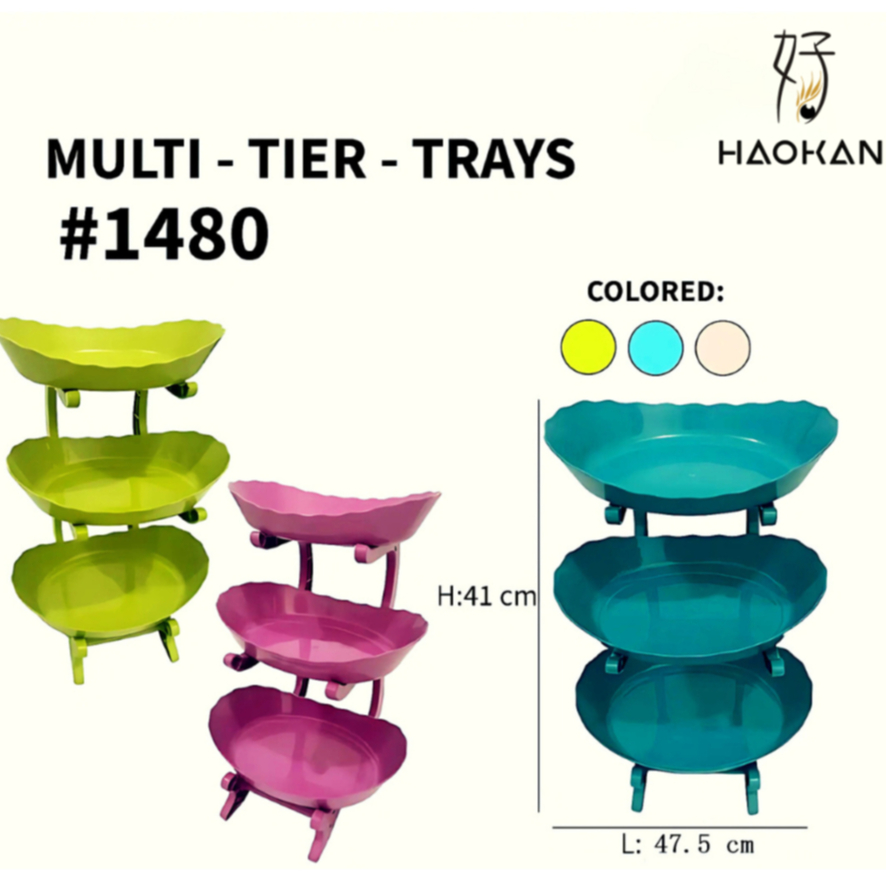 MULTI LAYERED PLASTIC TRAY 3 LAYERS TRAY FOOD TRAY FRUIT TRAY FOOD ...