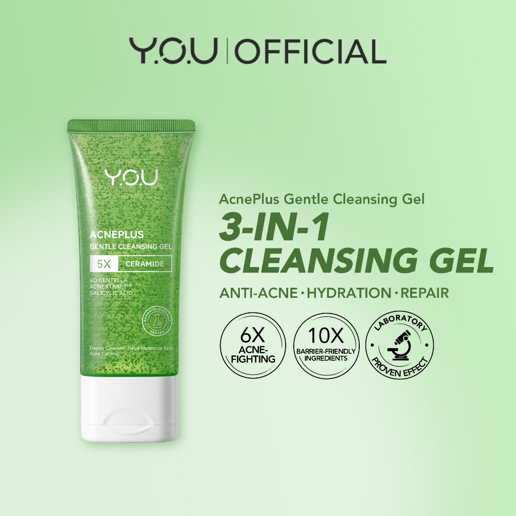 [NEW LAUNCH] Y.O.U AcnePlus Gentle Cleansing Gel - 100g | Shopee ...