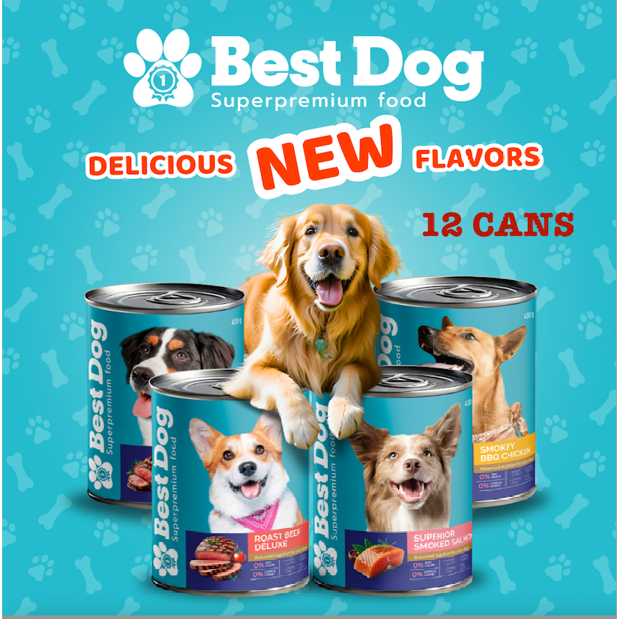 SP BEST DOG Wet Cannned Dog Food 430g (12 CANS) – High-Protein, Nutritious Wet Food | Shopee ...
