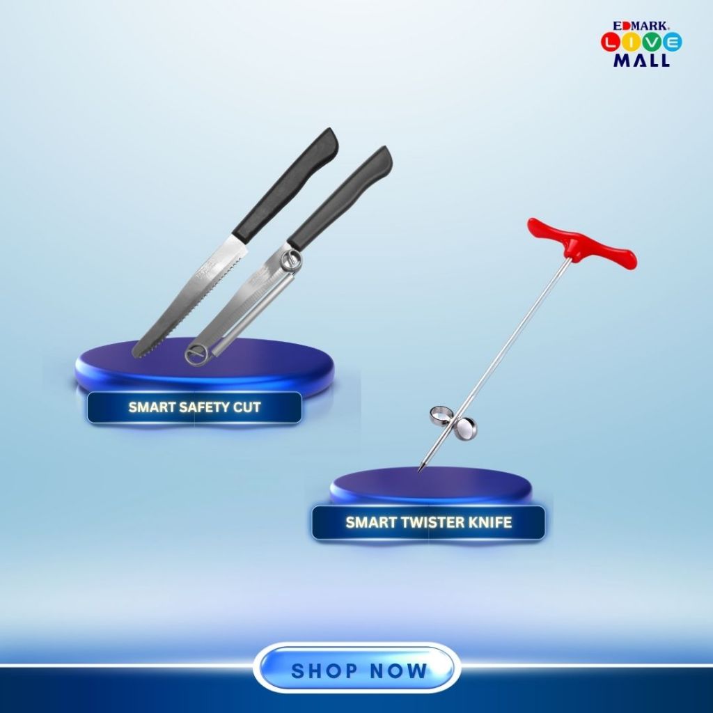Edmark Safety Cut Knife plus Twister Knife | Shopee Philippines